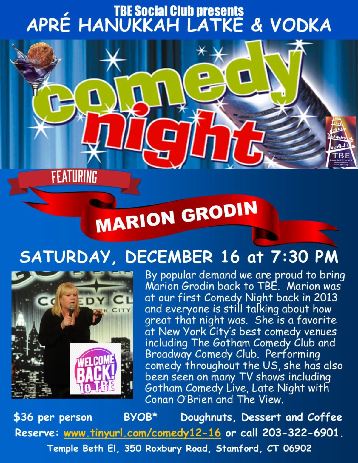 Comedy Night - Temple Beth El