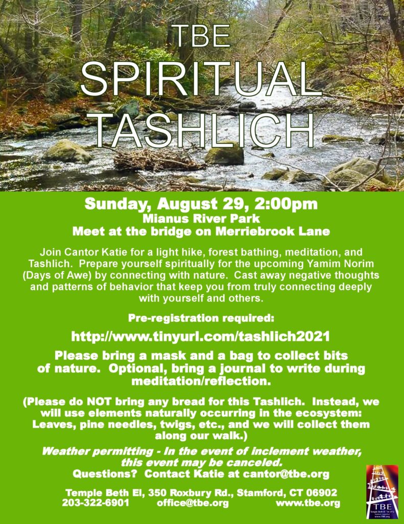 Spiritual Tashlich - Temple Beth El