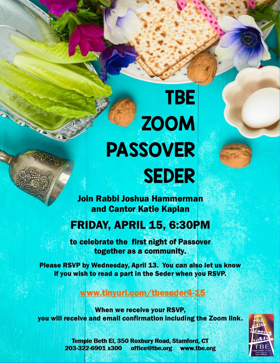 Zoom Passover Seder - Temple Beth El