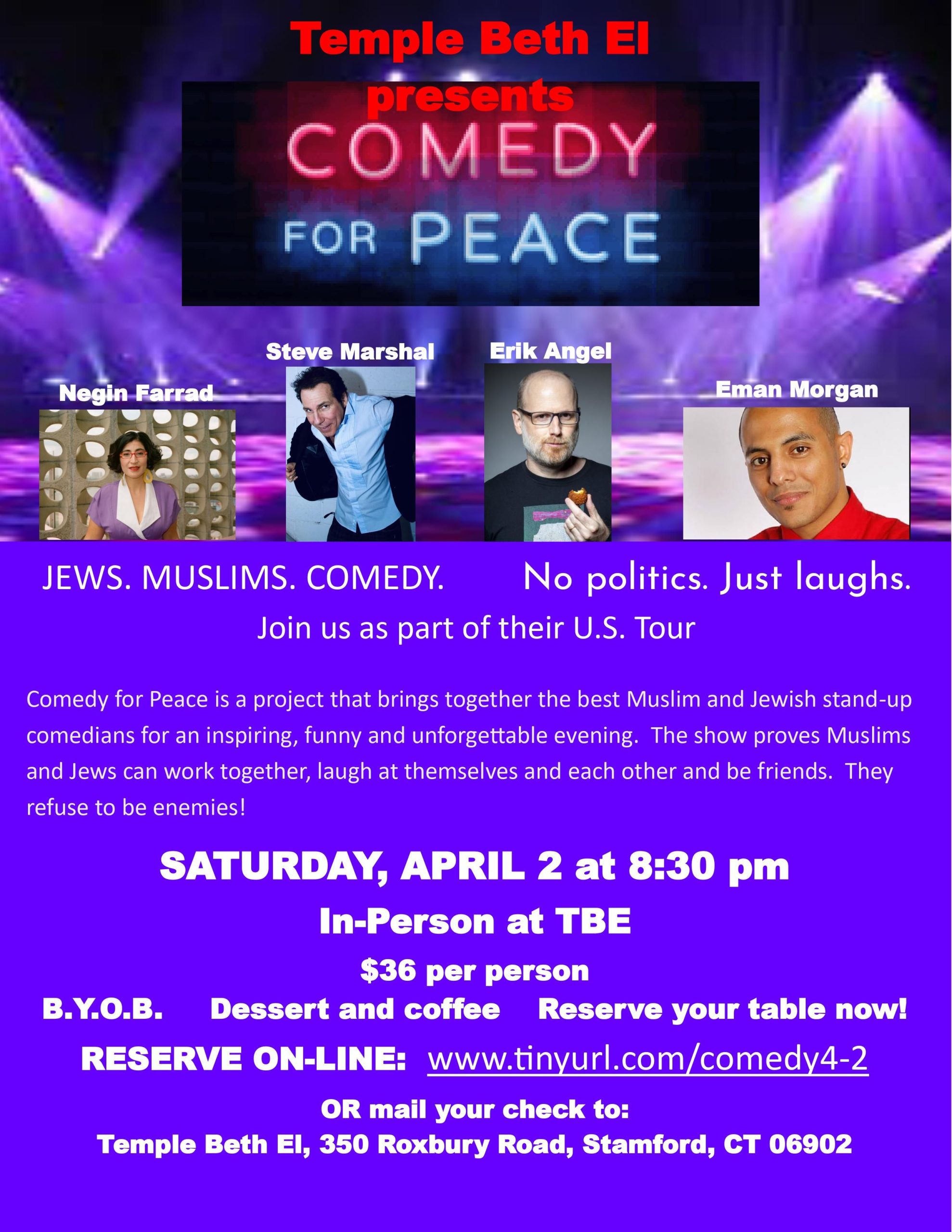 Comedy for Peace - Temple Beth El